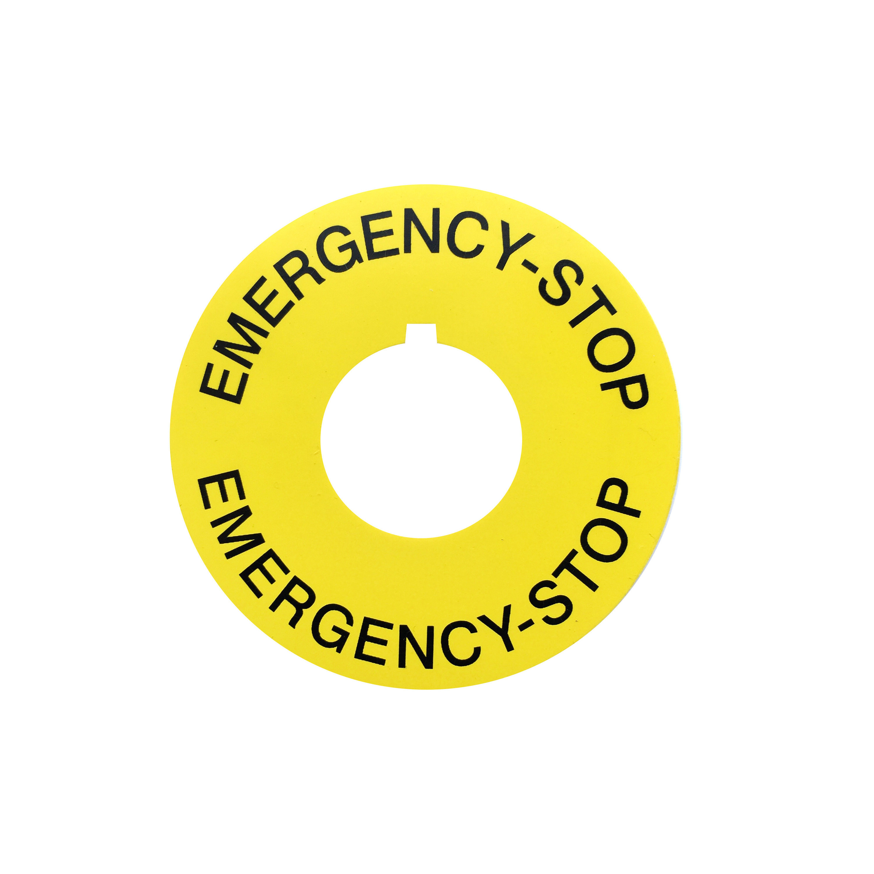 TLA Distribution Ltd - RB2PY9330-E, Emergency Stop Label